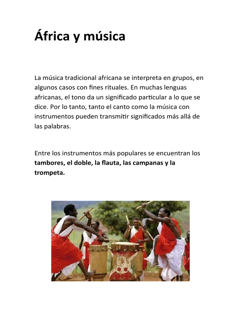 África y Música | PDF