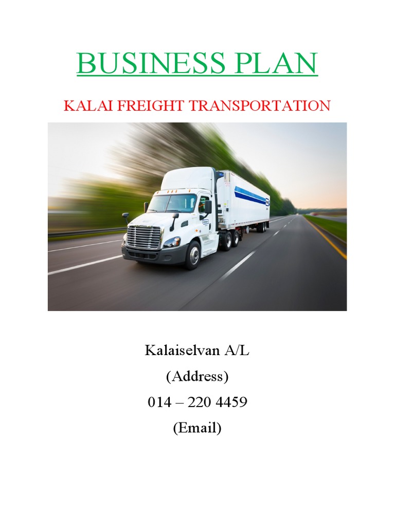 Business Plan | PDF | Cargo | Expense