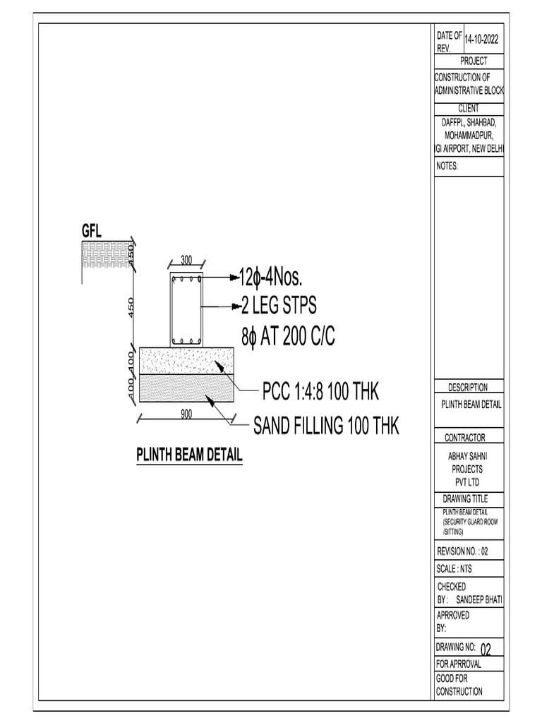 Plinth Beam Detail | PDF