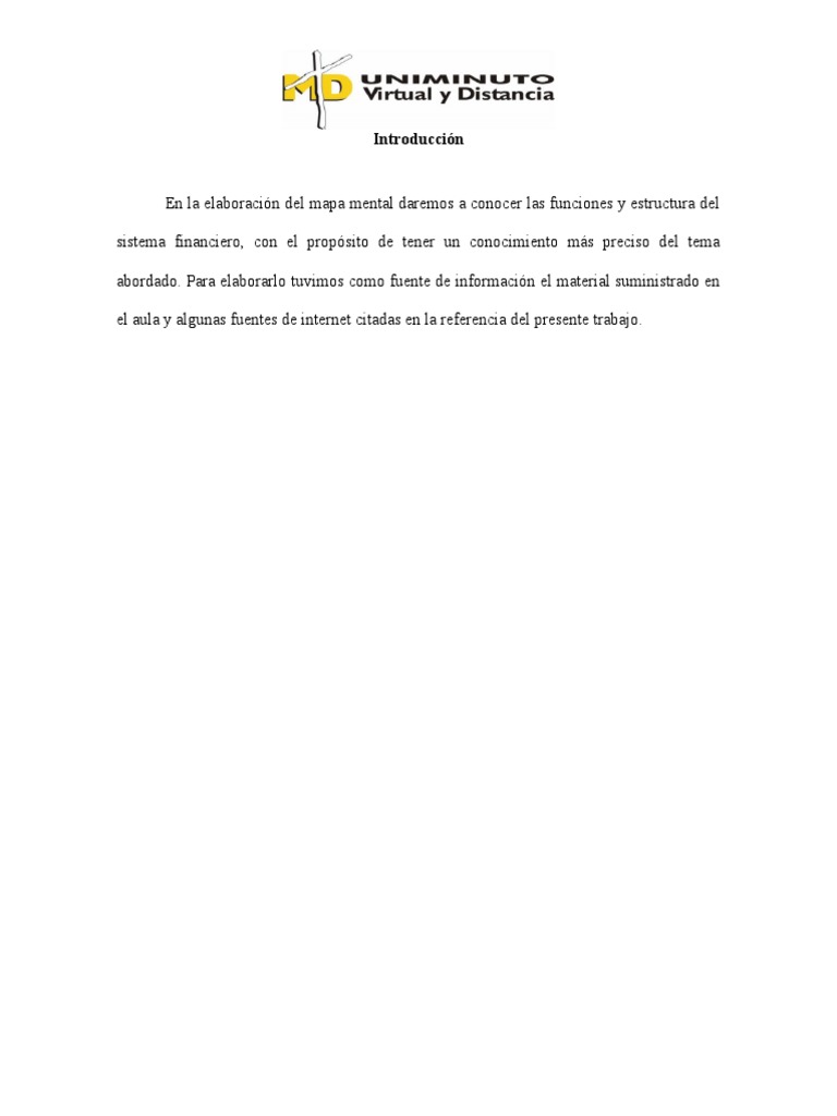 Mapa Mental de La Estructura Del Sistema Financiero | PDF | Sistema financiero | Reaseguro