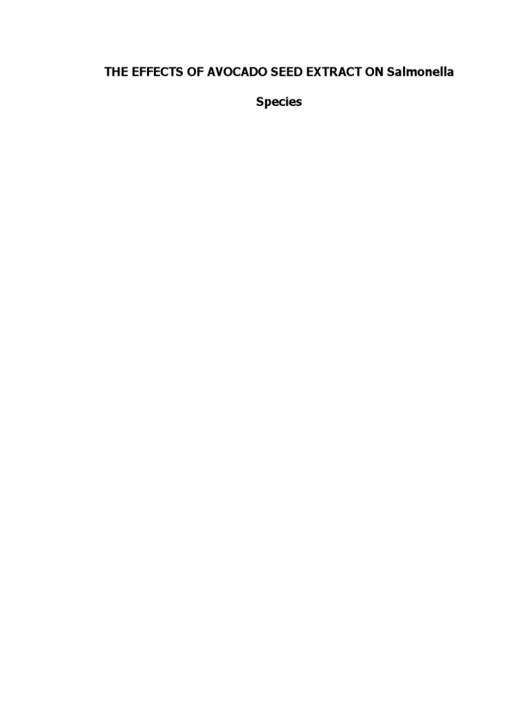 .NG - 36037.18611 The Effects of Avocado Seed Extract On Salmonella ...