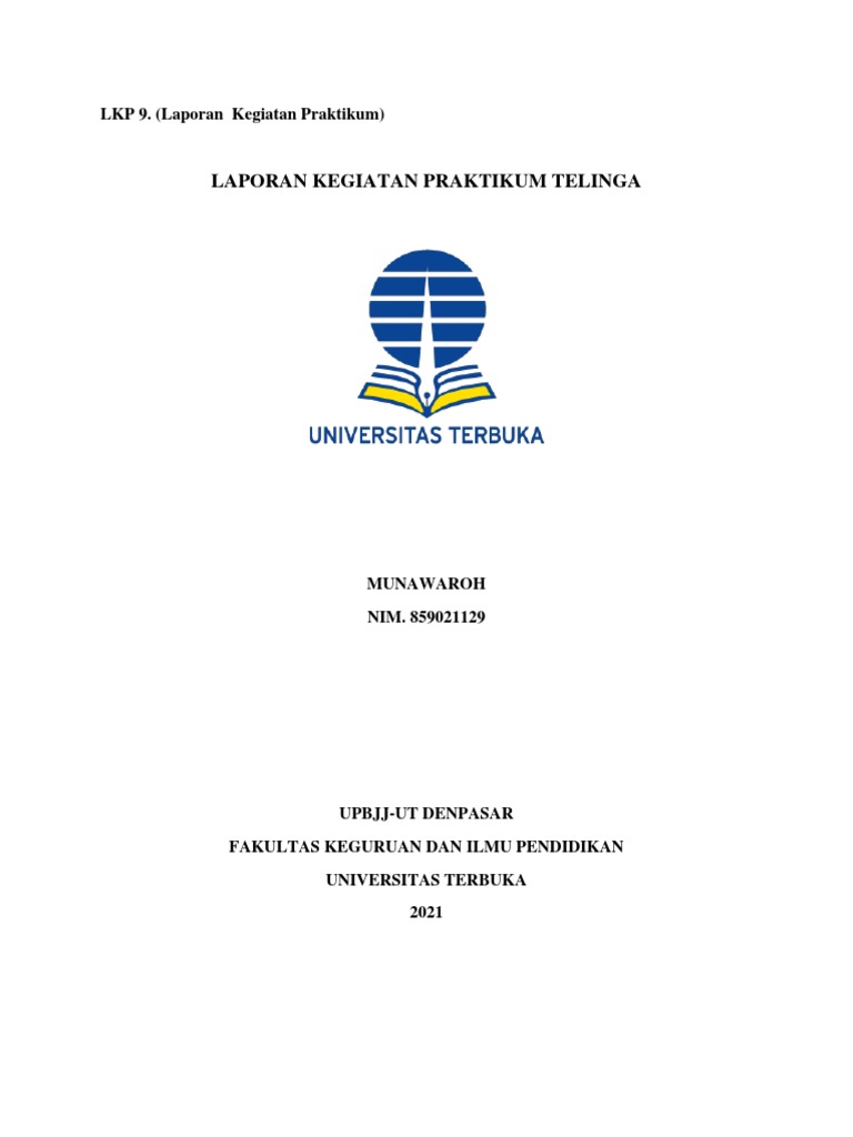 Laporan KP Telinga (Kelompok 5) (1) TM 2 IPA WAROH | PDF