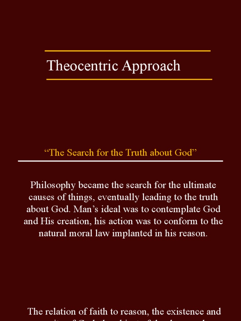 Philo 500 - Theocentric Approach (Autosaved) | PDF | Thomas Aquinas ...