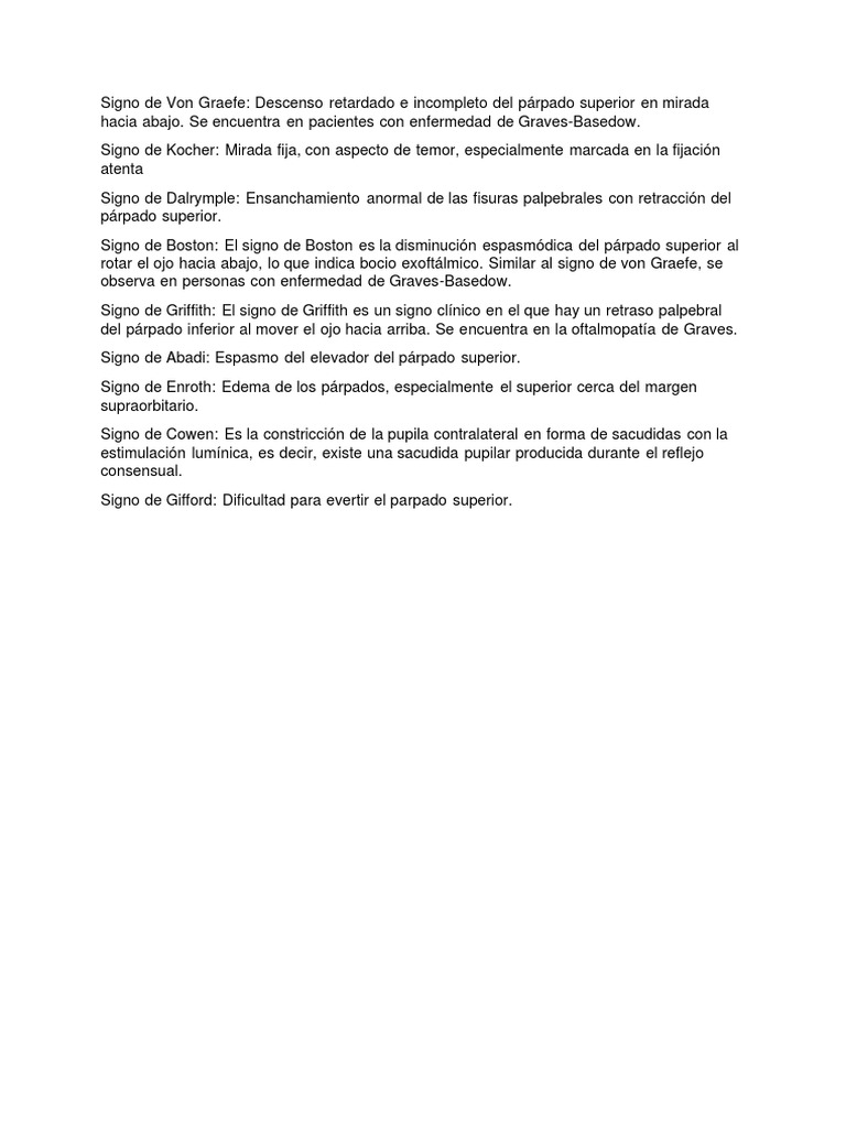 Signo de Von Graefe | PDF