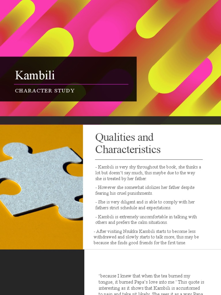 Kambili Character Study | PDF
