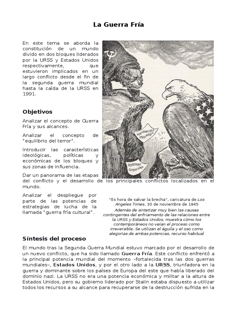 Guia de Clase Guerra Fría | PDF | Guerra Fría | Unión Soviética