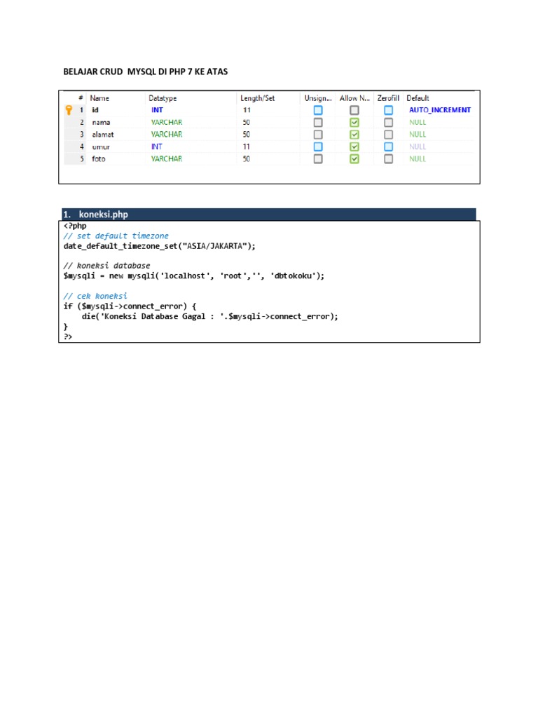 Crud Di PHP 7 Ke Atas | PDF | Data Management Software | Software Engineering