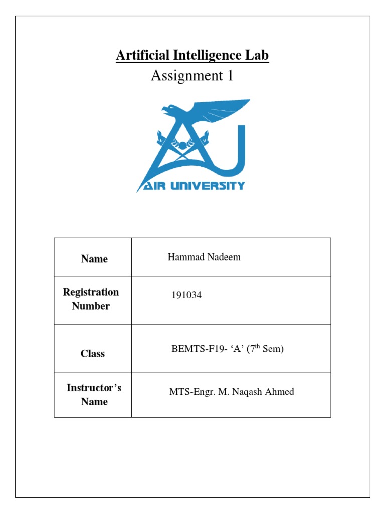 Ai Lab Assignment 2 Pdf 