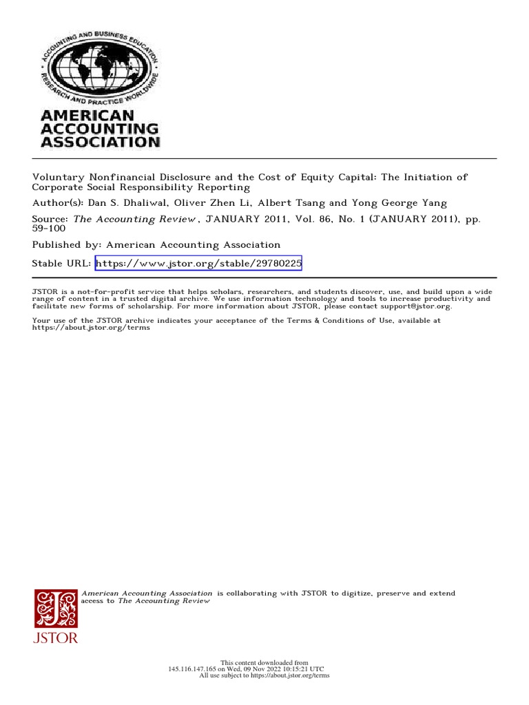 Paper 1. 29780225 | PDF | Corporate Social Responsibility | Book Value