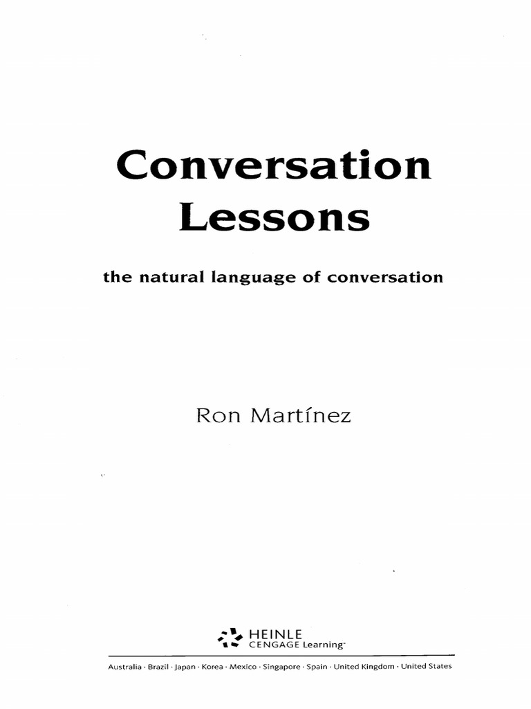 Conversation Lessons Intermediate Komplet | PDF
