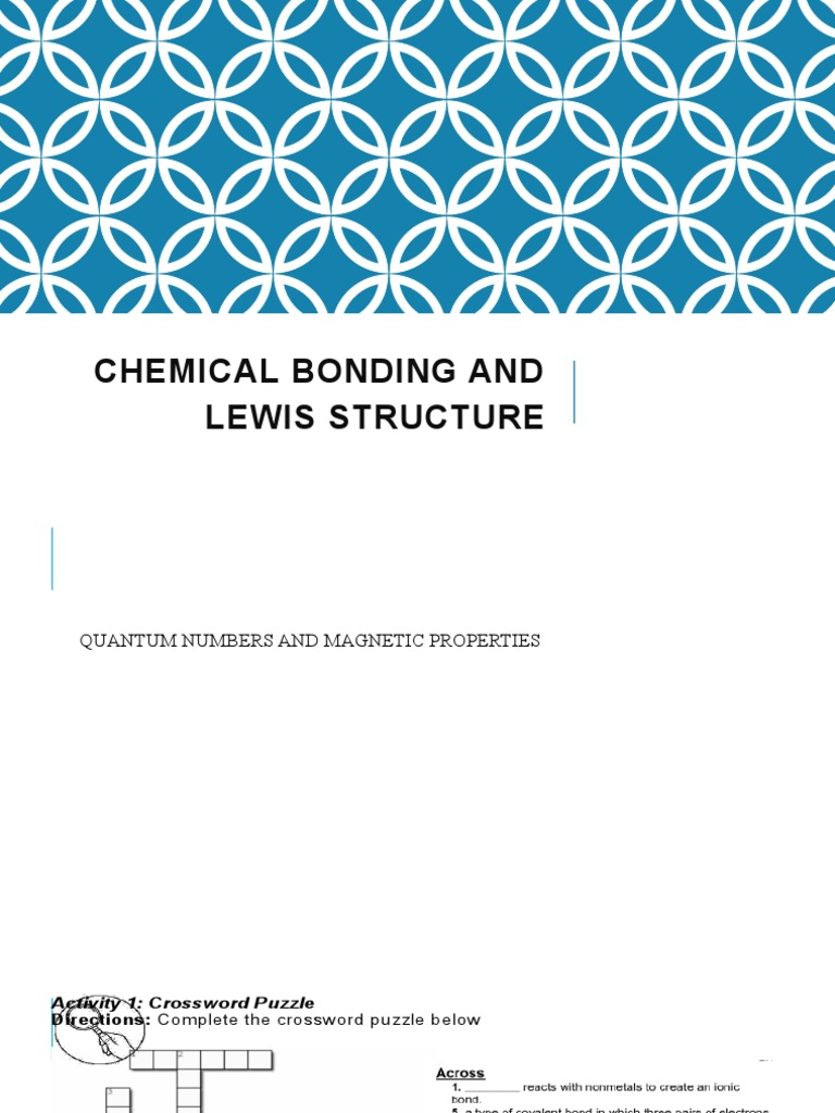 Chemical Bonding and Lewis Structure | PDF | Chemical Bond | Ionic Bonding