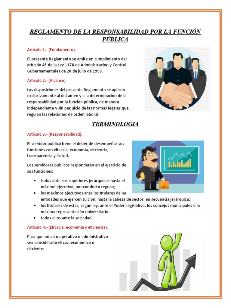 Reglamento de La Responsabilidad Por La Función Pública Tema 9 | PDF ...