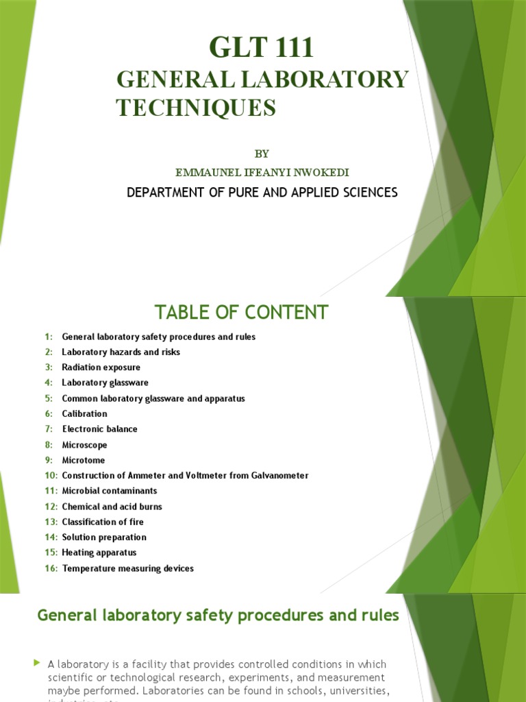 GLT 111 | PDF | Ionizing Radiation | Laboratories