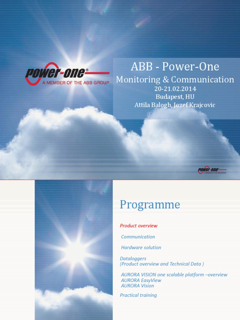 ABB - Power-One Monitoring & Communication | PDF | Solar Power ...