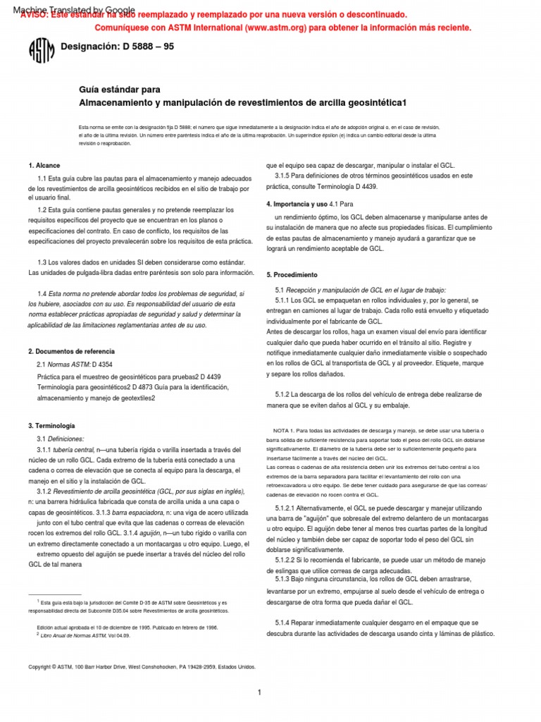 D 5888 - 95 Esp | PDF