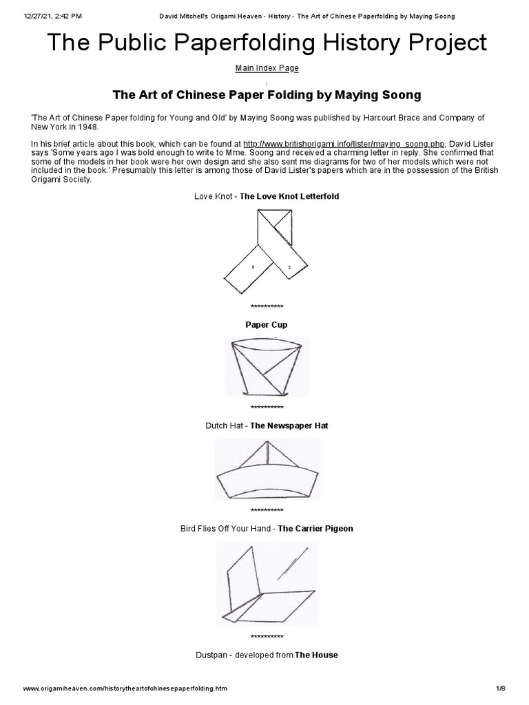 David Mitchell's Origami Heaven - History - The Art of Chinese ... David Mitchell's Origami Heaven - History - The Art of Chinese ...