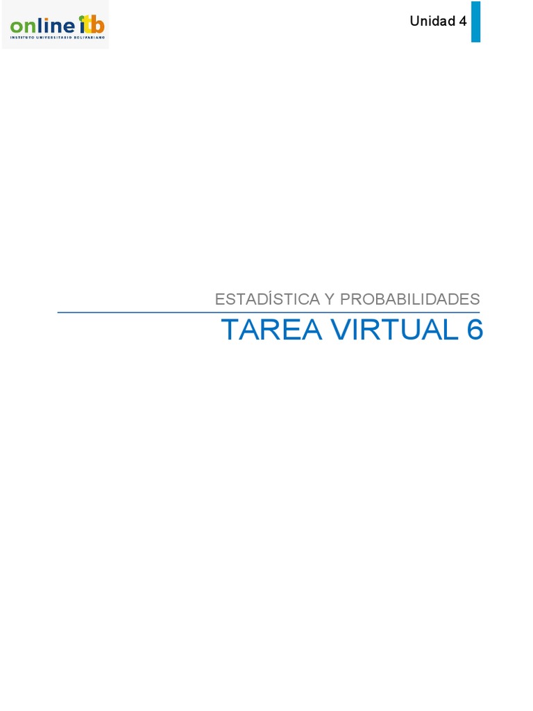 Tarea Virtual 6 E Y P | PDF | Informática
