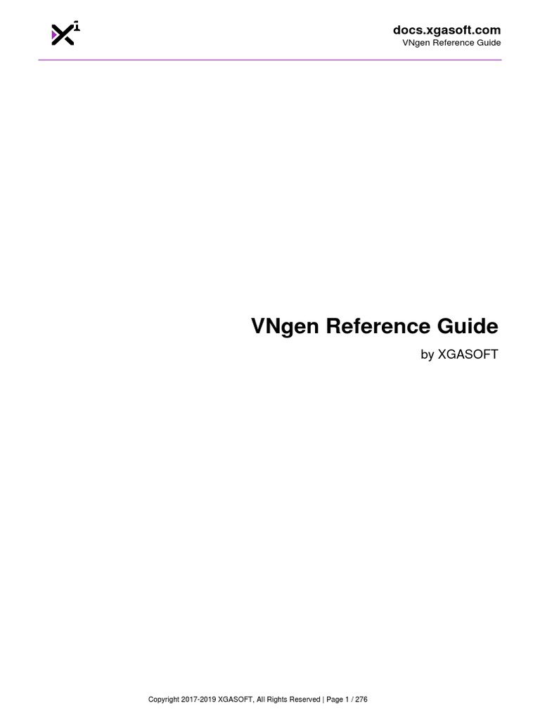 Vngen Reference Guide | PDF | Command Line Interface | Software