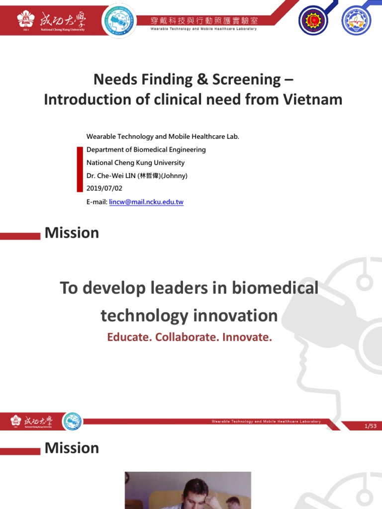 Clinical Needs in Biomedical Innovation | PDF | Innovation | Business