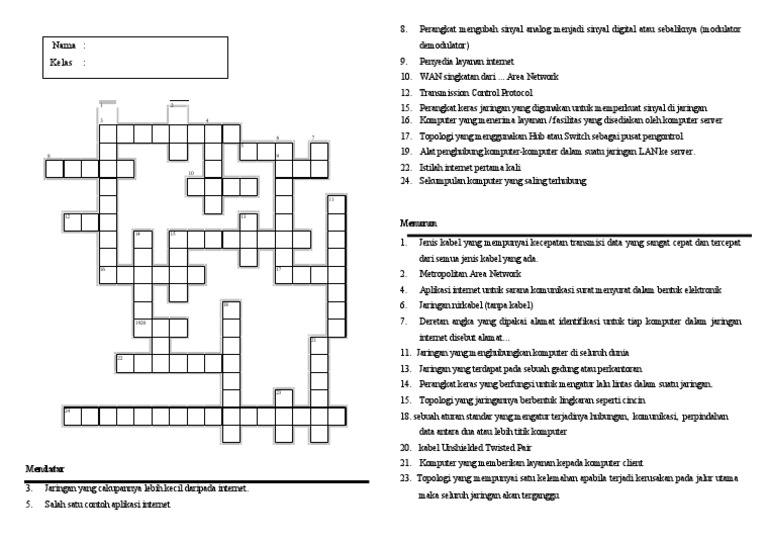 Soal Tts Pelajaran TIK | PDF
