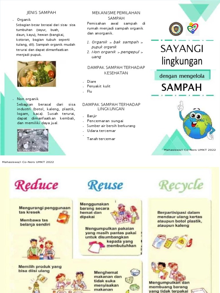 PDF Contoh Leaflet Pengelolaan Sampah | PDF