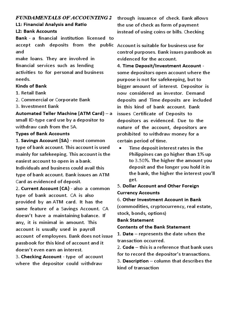 Types of Bank Accounts Explained | PDF | Deposit Account | Banks
