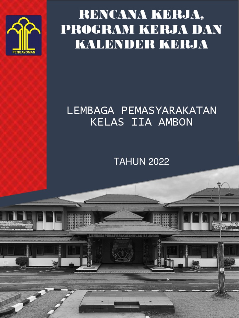 Rencana Kerja Lapas Ambon 2022 | PDF