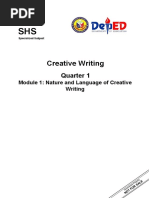 Creative Writing: Quarter 1 - Module 1: Imagery, Diction, Figures of ...