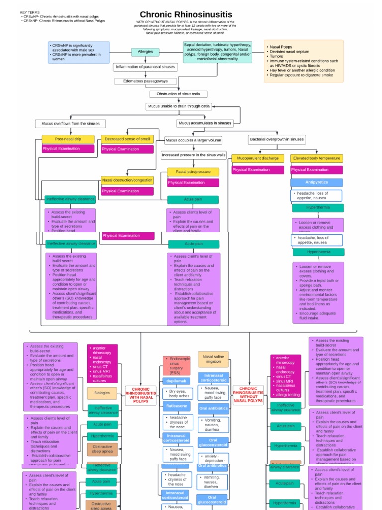 Dalugdug - Chronic Rhinosinusitis Concept Map | PDF