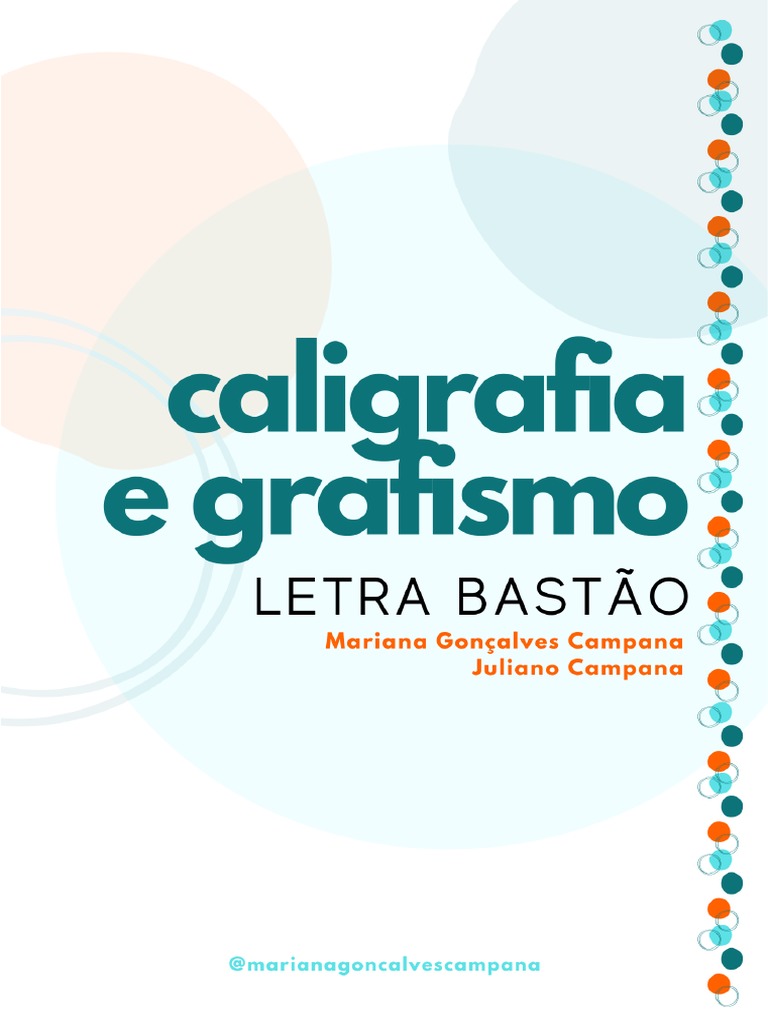 Apostila Caligrafia e Grafismo Letra Bastão Alfabeto Completo M | PDF