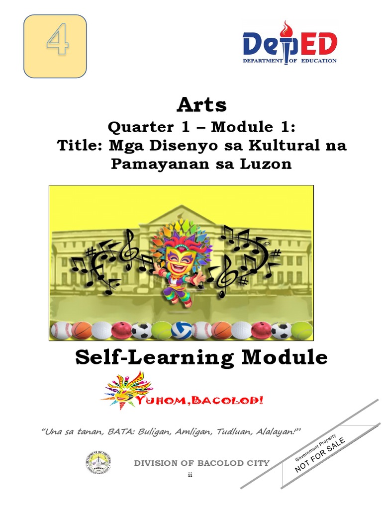 ARTS-4-Q1-Module-1-1 (1) (Dagyaw) | PDF