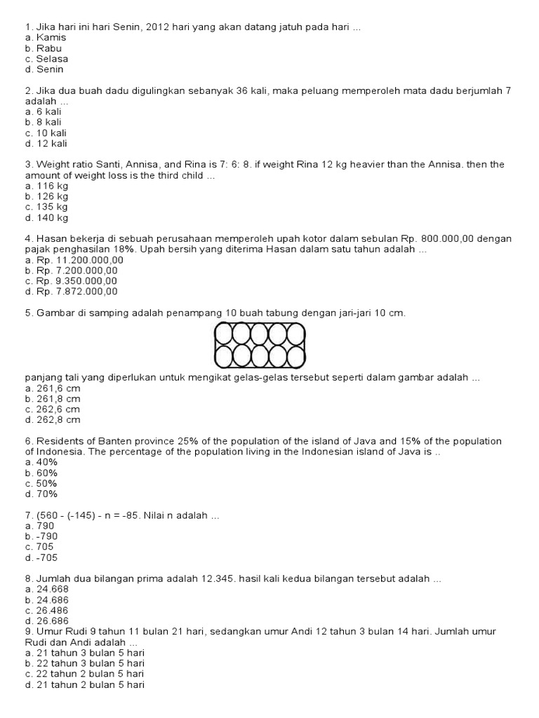 lATIHAN SOAL 1 KSN | PDF