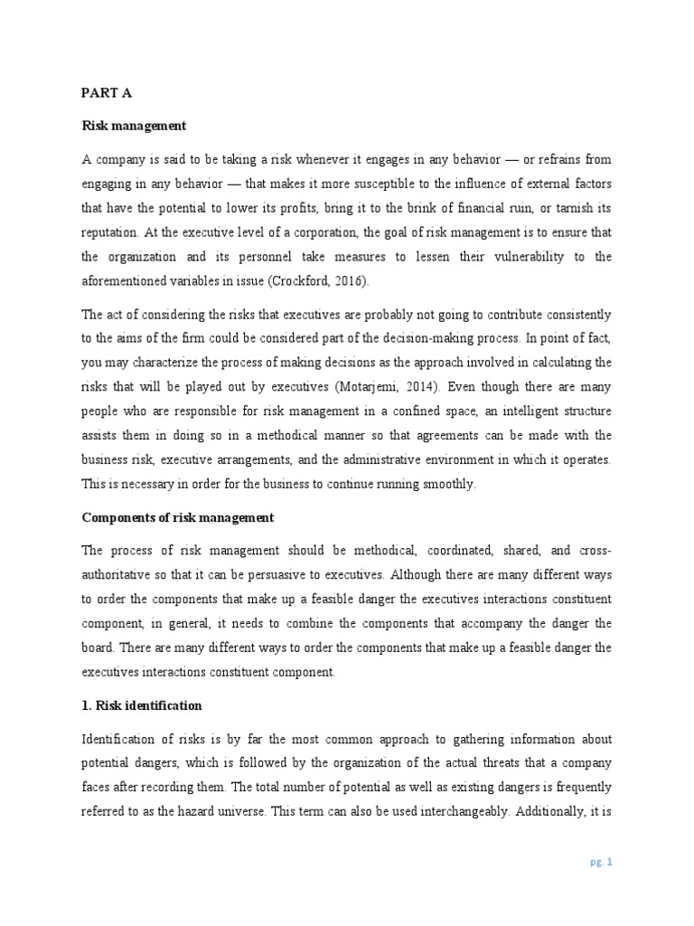 Principles of Risk Management | PDF