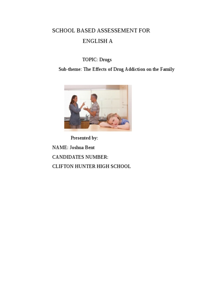 Joshua English SBA 2 | PDF | Substance Abuse | Alcoholism