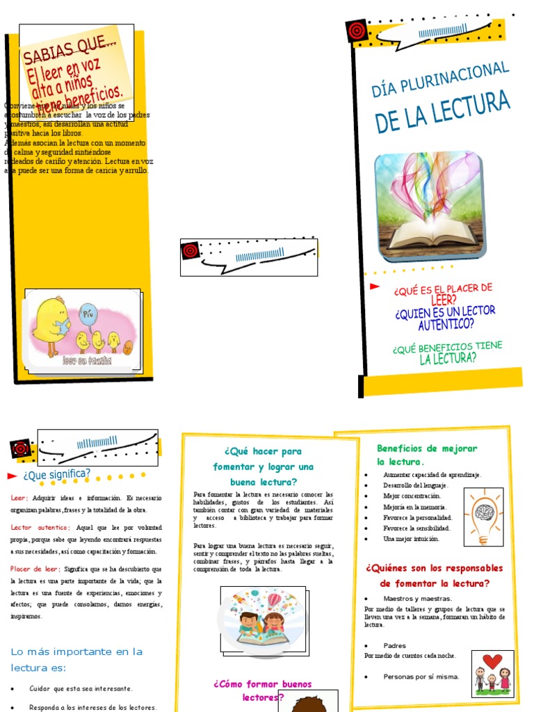 Triptico Lectura | PDF