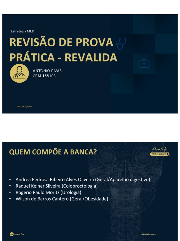 Revisão de Prova Prática - Revalida: Estratégia MED | PDF | Remédio ...