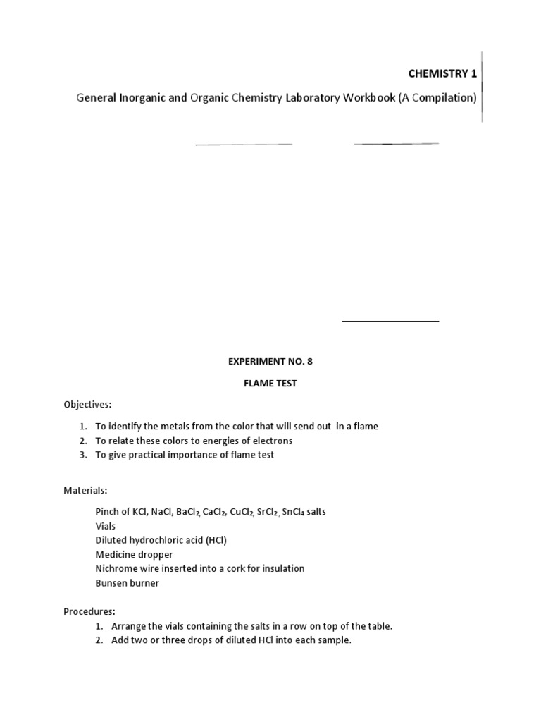 HCl Flame Test and Its Limitations | PDF | Technology & Engineering