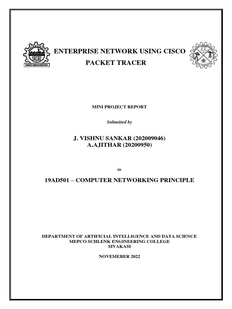 Enterprise Network Using Cisco Pdf Computer Network Ip Address 