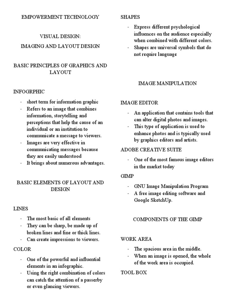 Empowerment Technology | PDF | Computing | Graphic Design