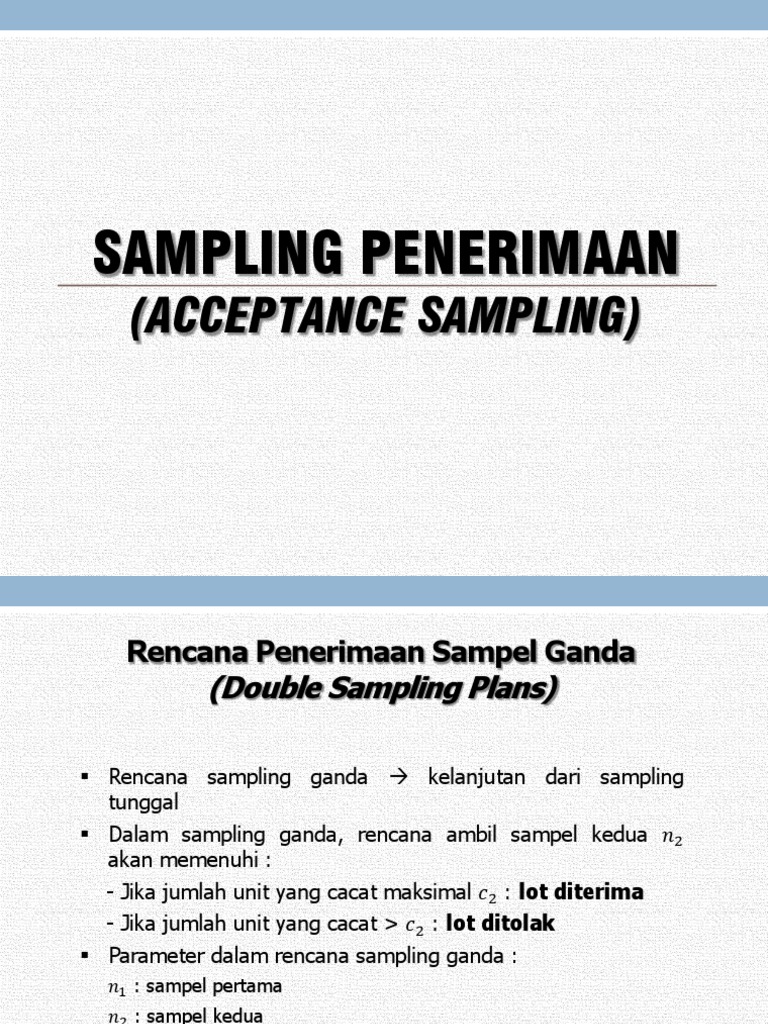 Rencana Sampling Ganda | PDF