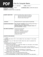 Detailed Lesson Plan in Computer | PDF | Computer Data Storage | Input ...