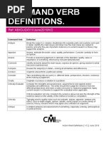 Command Verb Definitions Guide | PDF | Argument | Evaluation