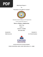 MBA 1st Semester Mini Project Guide | PDF | Business | Communication