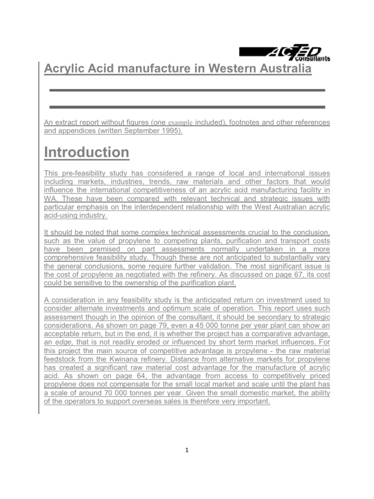 Acrylic Acid Technical Data | PDF | Poly(Methyl Methacrylate) | Acetic Acid