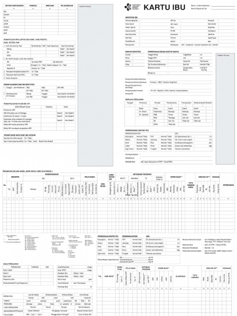 Kartu Ibu (A4) | PDF