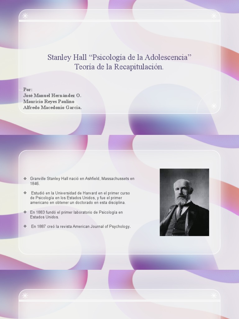 Teoria de La Recapitulacion | PDF | Adolescencia | Preadolescencia