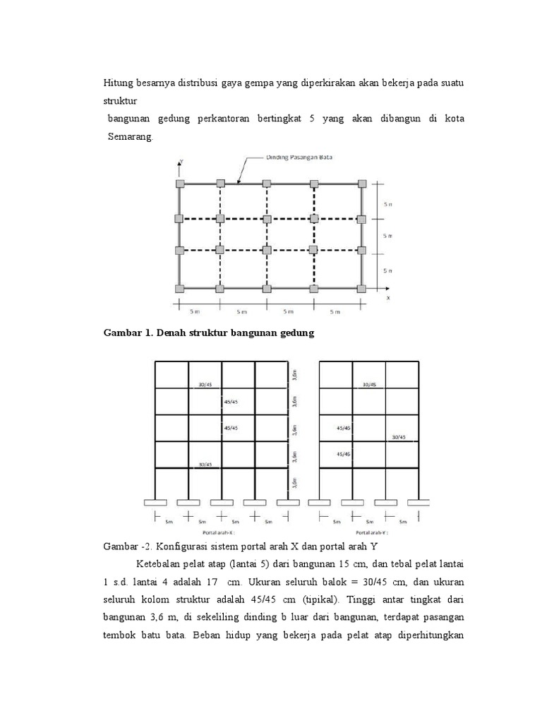 Adoc - Pub Contoh Perhitungan Beban Gempa Statik Ekuivalen Pa | PDF