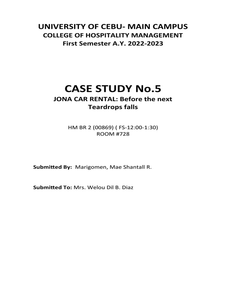 Miss Diaz Case Study Finished | PDF