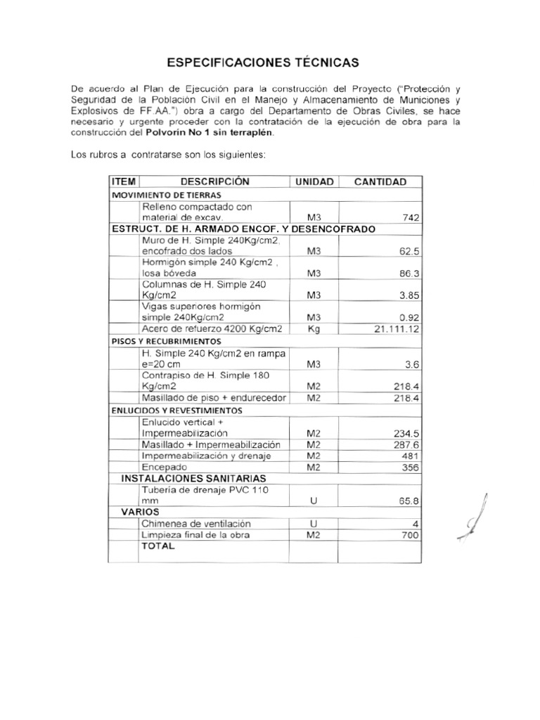 Especificaciones Tecnicas de Construccion de Vivienda | PDF | Hormigón | Tubería (transporte de ...