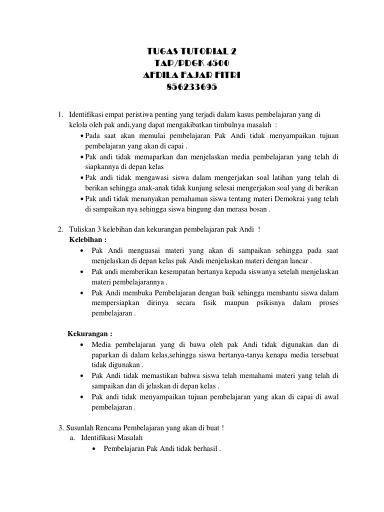 TT2 Tap Afdila Fajar Fitri | PDF | Karier & Perkembangan | Seni & Disiplin Bahasa